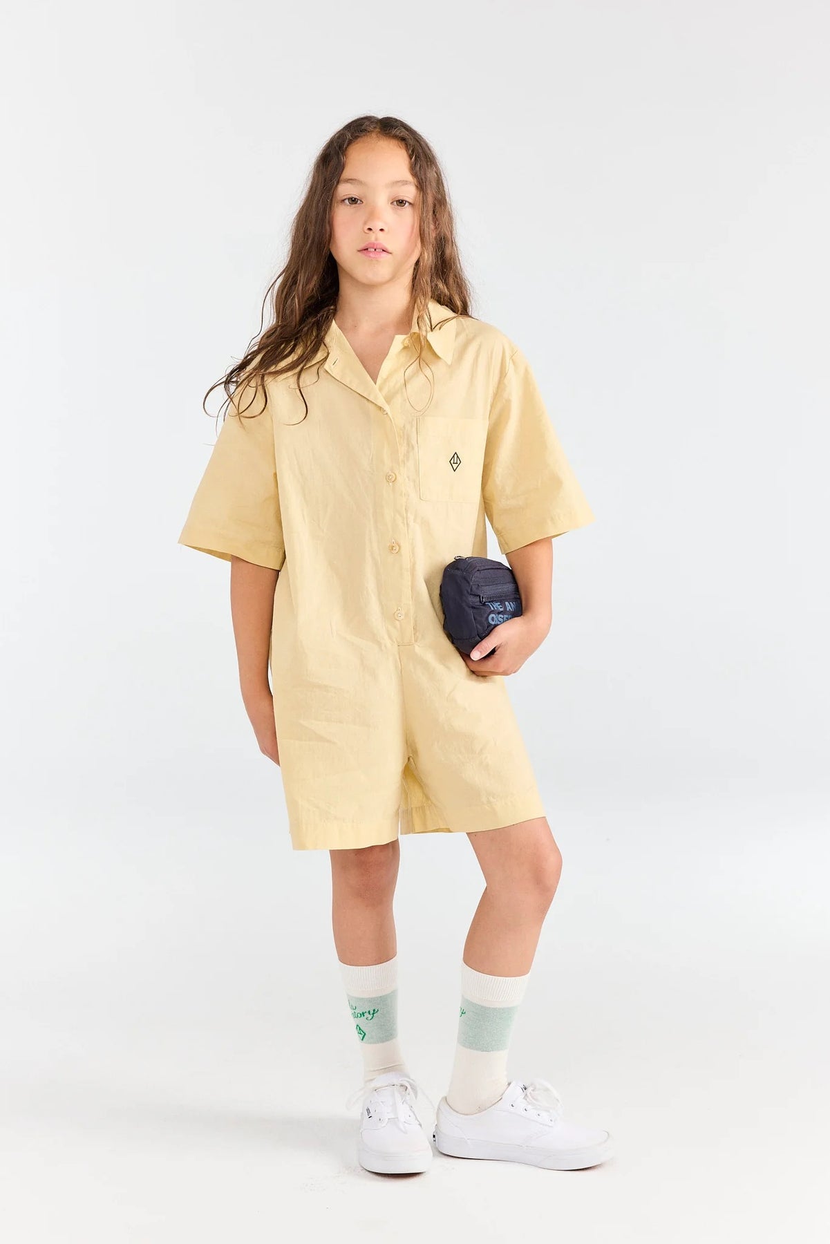 Soft Brown Squirrel Short Jumpsuit – Aprikose