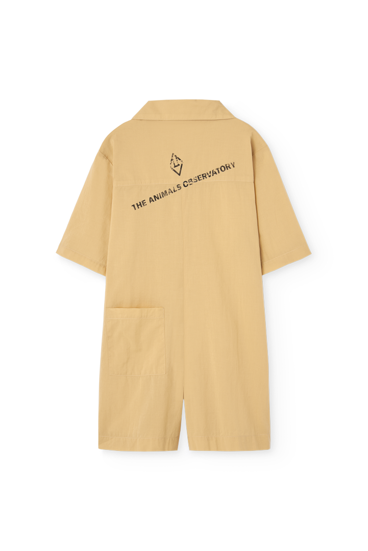 Soft Brown Squirrel Short Jumpsuit – Aprikose